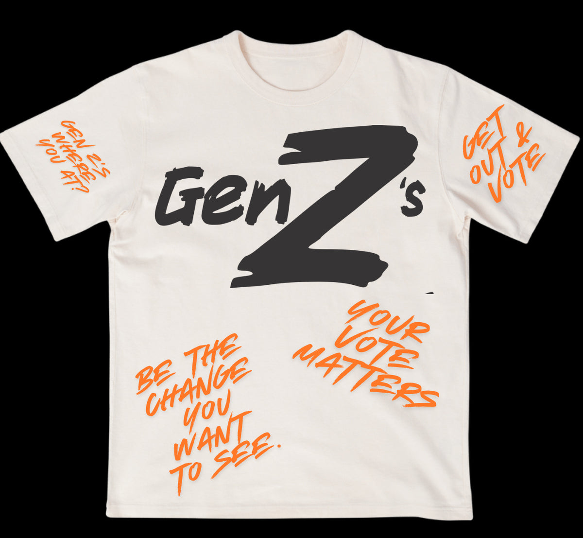 GenZ’s Graffiti Vote Tee – Z's Custom Creations