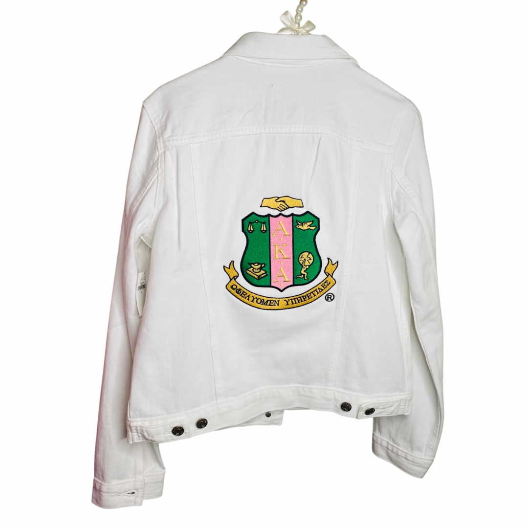 AKA Denim Classic Jacket w/Sheild – Z's Custom Creations